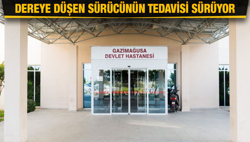 Gazimağusa'da direksiyon hakimiyetini kaybeden Osman Tekbaş, 3 metre