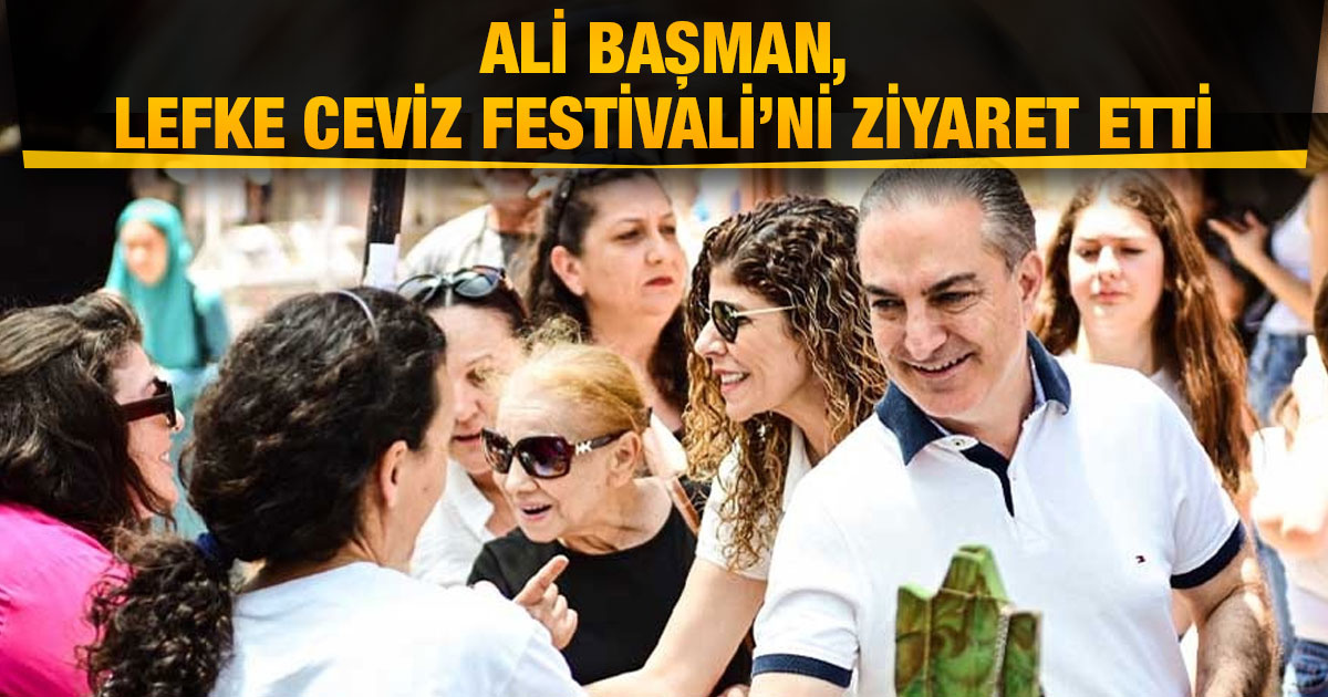 UBP Milletvekili adayı Ali Başman, Lefke Ceviz Festivali'nde vatandaş