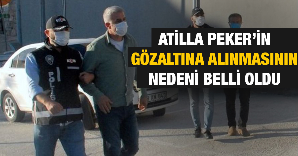Sedat Peker'in kardeşi Atilla Peker'in gözaltına alınma nedeni belli