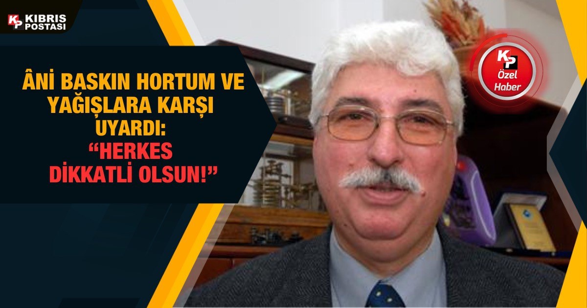 Kıbrıs Postası'na konuşan Fehmi Oktay: "Kasım'da yağış mevsim normall